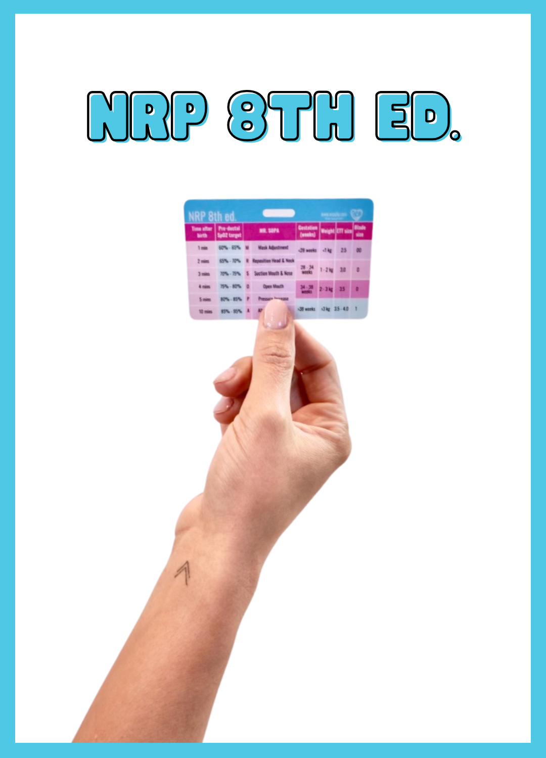 NRP 8th ed. Badge Reference Card · NICUity